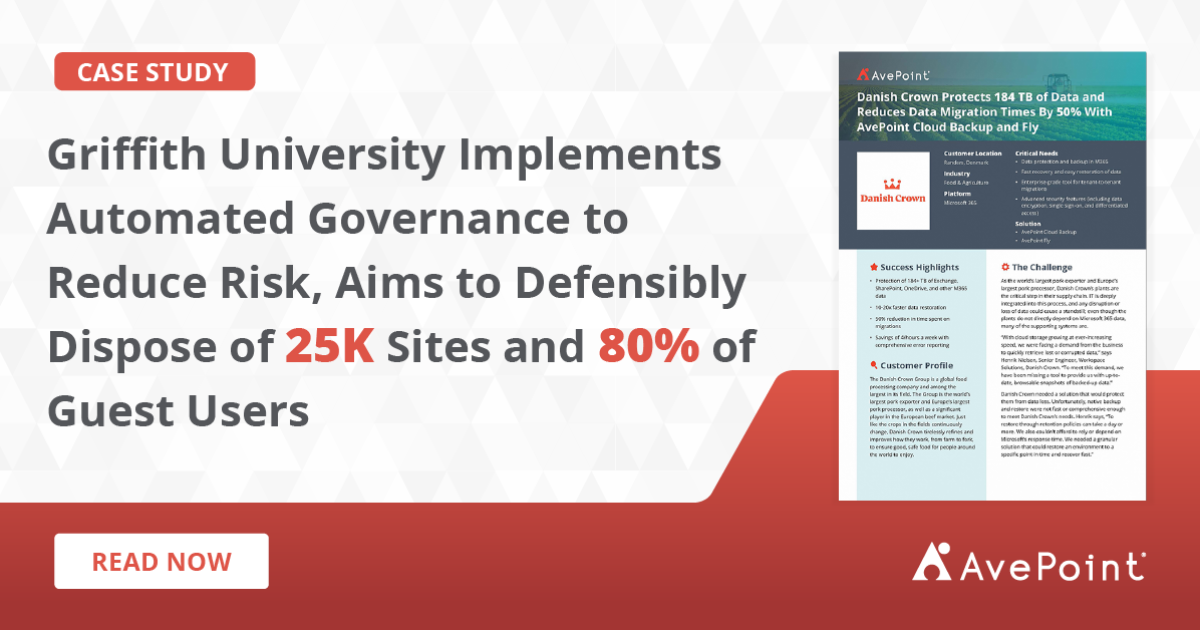 Griffith University Implements Automated Governance & Reduces Risk ...