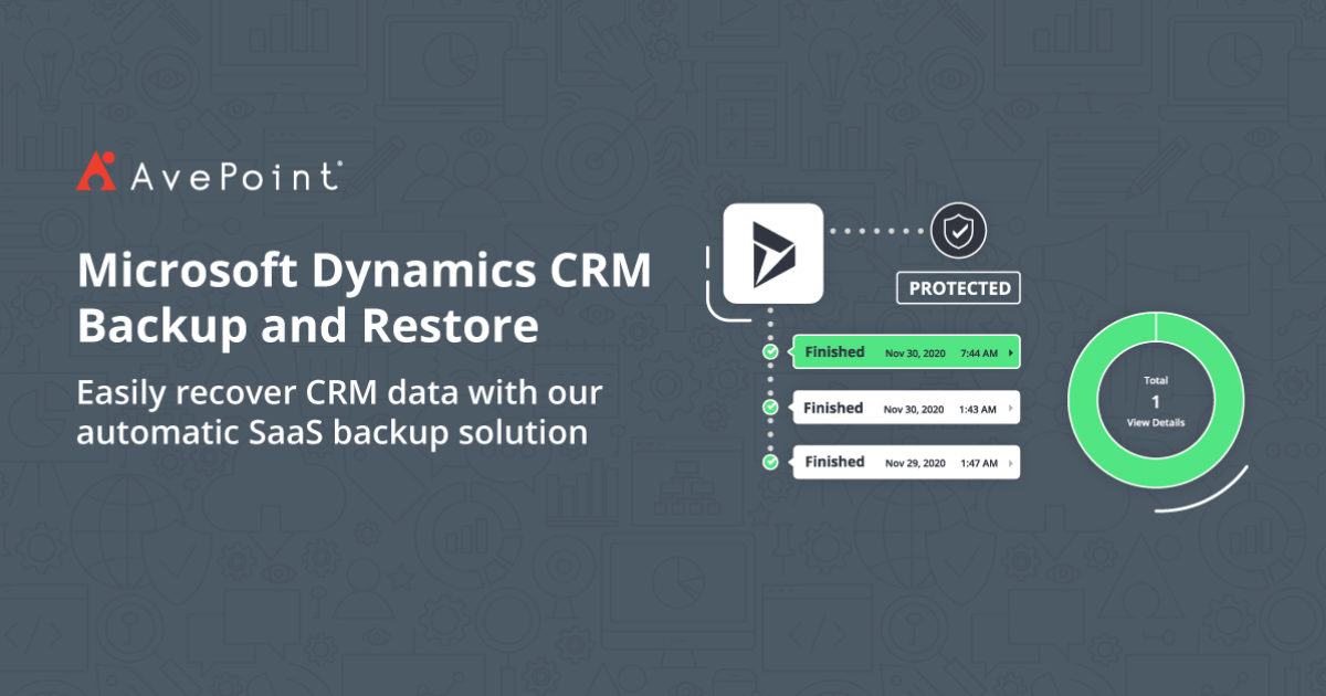 Dynamics 365 Backup | Extending Native Functionality | AvePoint AU Dynamics 365 Backup | Extending Native Functionality | AvePoint AU